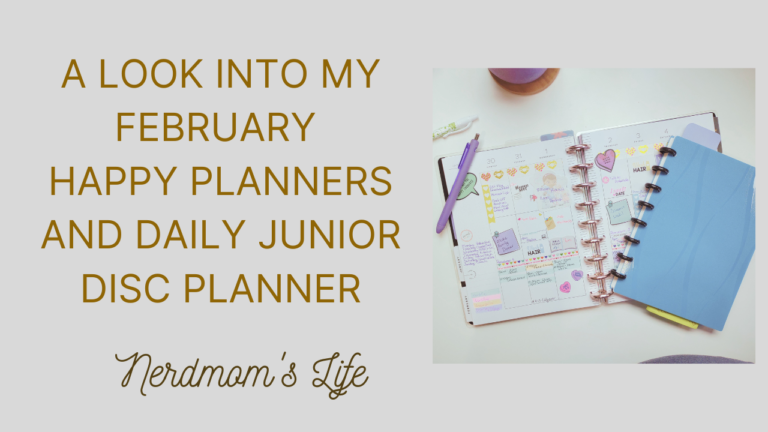 A Look into my February Happy planners and daily junior disc planner ...